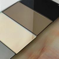 China 8-12mm Starry Sky Black Magnetron Coated Glass Loft Style Stair Armrest Special for sale