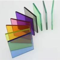 China 10mm Deep Space Gray Fire Resistant Glass Panel for sale