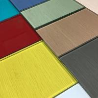 China 10mm Deep Space Gray Fire Resistant Glass Panel for sale