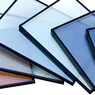 China UV Resistant Double Layer Insulated Glass Panel 8mm 10mm 12mm Museum Curtain Wall Glass for sale