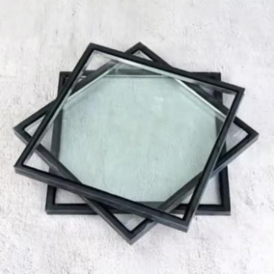 China 8mm 10mm 12mm Anti Glare Double Layer Insulate Glass Panel Library Curtain Wall for sale