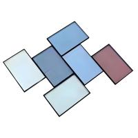 China 8mm 10mm 12mm Anti Glare Double Layer Insulate Glass Panel Library Curtain Wall for sale
