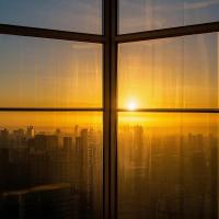 China Modern Spaces Tempered Insulated Glass Panel Curtain Wall Glass Product for sale