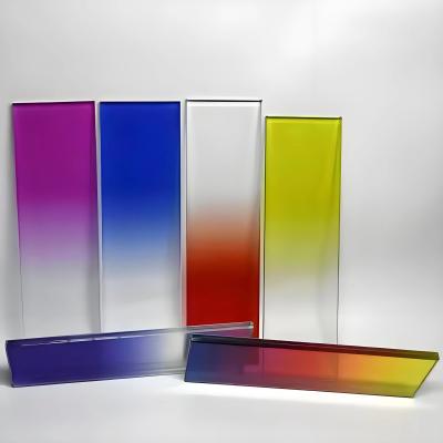 China Customized Decorative Toughened Laminated Glass Panel Art Design for sale