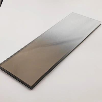 China 5+5mm Double Sided Frosted Gradient Laminated Glass Sheet Apartment Bathroom Sliding Door for sale