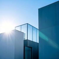 China Durable Flat Reflective Glass Low E Float Glass For Safe Curtain Wall Applications for sale