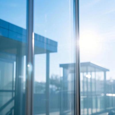 China Performance Low E Coated Reflective Glass Curtain Wall Panel System for sale