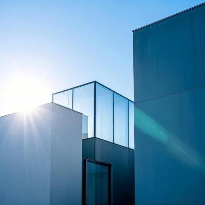 China Safe Curtain Wall Reflective Glass Building Low E Glass High Performance for sale