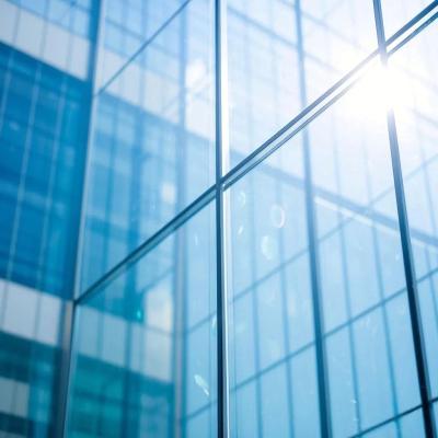 China Low E Coated 6mm Reflective Glass Explosion Proof Curtain Wall Glass for sale