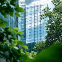China Gentle Coated Low E Reflective Glass For Explosion Proof Curtain Walls for sale