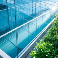 China Gentle Coated Low E Reflective Glass For Explosion Proof Curtain Walls for sale