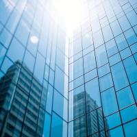 China Durable Low E Coated Glass Reflective Curtain Wall Panel System for sale