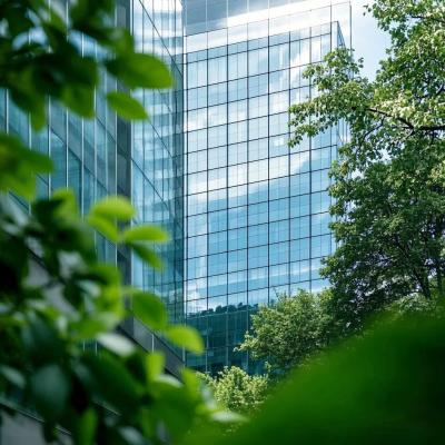 China Reflective Float Low E Coated Glass Curtain Wall Panel System for sale