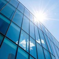 China Explosion Proof Float Low E Reflective Glass Curtain Wall Panel Coating for sale