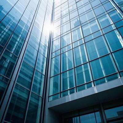 China Explosion Proof Reflective Low E Float Glass Curtain Wall Panel System for sale