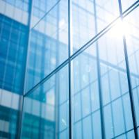 China Modern Low E Coated Float Reflective Glass Curtain Wall Architecture Panel for sale