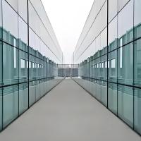 China Low Radiation Coated Glass Reflective Curtain Wall Technology Panel for sale