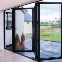 China Durable Tempered Glass Shower Door Explosion Proof Surface Finished for sale