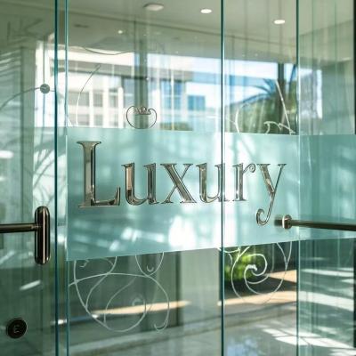 China Customizable Durable Stylish Tempered Safety Glass Door Panel Options for sale