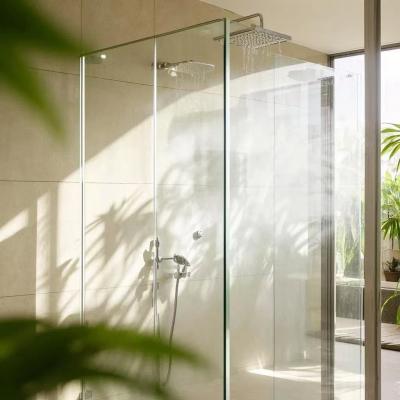 China Customizable Tempered Float Safety Glass Shower Room Panel System for sale
