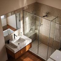 China Customizable Tempered Float Safety Glass Shower Room Panel System for sale
