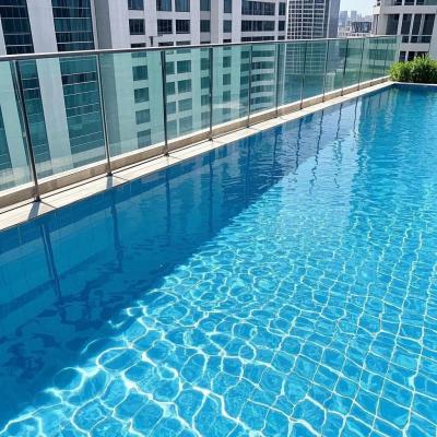 China Pool Shower Enclosure Tempered Glass Stylish Toughened Float Glass for sale