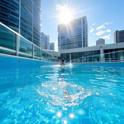 China Tempered Safety Glass Partition For Swimming Pools Customized Options Available for sale