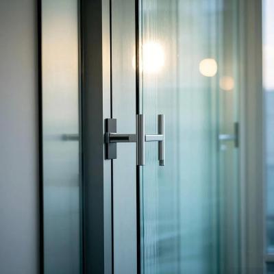 China Custom Tempered Glass Door Laminated Finish For Modern Spaces for sale