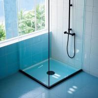 China High Safety Transparent Tempered Glass Shower Enclosure Flat Toughened Glass Bathroom for sale