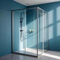 China High Safety Transparent Tempered Glass Shower Enclosure Flat Toughened Glass Bathroom for sale