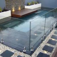 China 12mm Swimming Pool Tempered Glass - Salt Alkali Resistant Laminated/Coastal Fence for sale