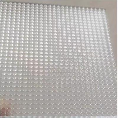 China GB Standard Decorative Patterned Textured Glass Panel For Showcase Window Display for sale