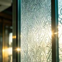 China Custom Decorative Glass Panels For Modern Building Windows Shower Partition for sale