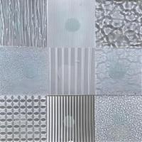 China Patterned Textured Decorative Building Glass For Stylish Shower Room Partition Wall for sale