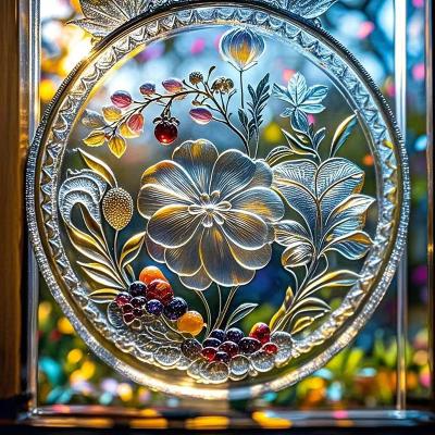 China Stylish Partition Friendly Patterned Textured Decorative Glass Panel Doors Windows Application for sale