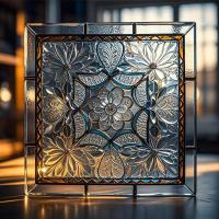 China Stylish Partition Friendly Patterned Textured Decorative Glass Panel Doors Windows Application for sale