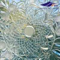 China Versatile Patterned Textured Decorative Glass Panel Doors Windows Shower Room Partitions for sale
