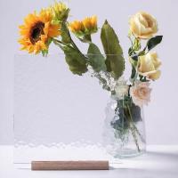 China Gradient Sandblasted Embossed Decorative Privacy Glass Panel Interior Wall Partition Application for sale