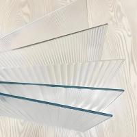 China Gradient Sandblasted Embossed Decorative Privacy Glass Panel Interior Wall Partition Application for sale