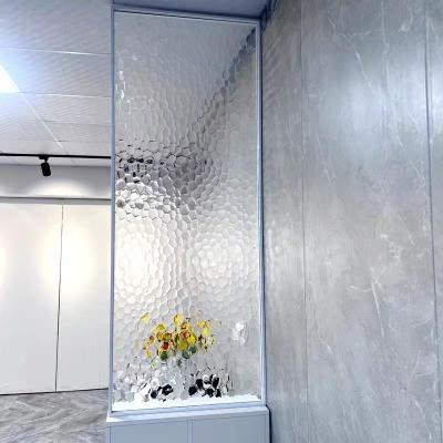 China Gradual Color Decorative Glass 5mm Water Cube Art Glass Screen for sale