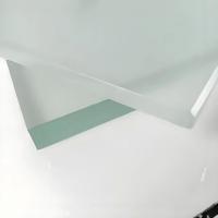 China Solid Oil Sand Decorative Glass 3mm Flat Curtain Wall Glass For Hotel Bathroom for sale