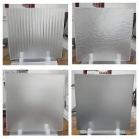 China Kitchen Living Room Elegant Oil Sand Decorative Glass Panel For Interior Decoration Application for sale