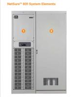 China Modular Vertiv Outdoor Enclosures NetSure 801 Power System with 5800 watt rectifiers for sale