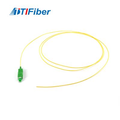 China SC APC Single Mode Fiber Optic Pigtail 9/125um G.652D G.657A2 Low Loss for sale