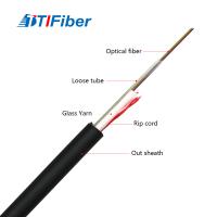 China GJYXFH Indoor Outdoor Single Mode Fiber Optic Cable 2-24 Core Aerial with Rip Cord for sale