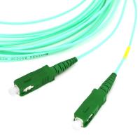 China Optical Aqua Fiber Patch Cable White Simplex 1.5m 3.5mm 1.6mm 2.0mm for sale