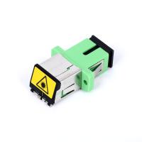 China SC UPC Singlemode Fiber Optic Adapter Simplex Duplex Ceramic Sleeve Plastic Housing LAN for sale