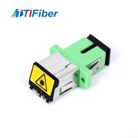 China SC UPC Singlemode Fiber Optic Adapter Simplex Duplex Ceramic Sleeve Plastic Housing LAN for sale