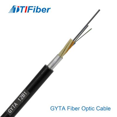 China TTIFIBER Loose Tube Outdoor Fiber Optic Cable 2-144 Core G.652D Steel Armored for sale