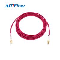 China Fiber Optic Patch Cord MM OM4 LC/UPC to LC/UPC Duplex LSZH Jumper 50/125μm for sale